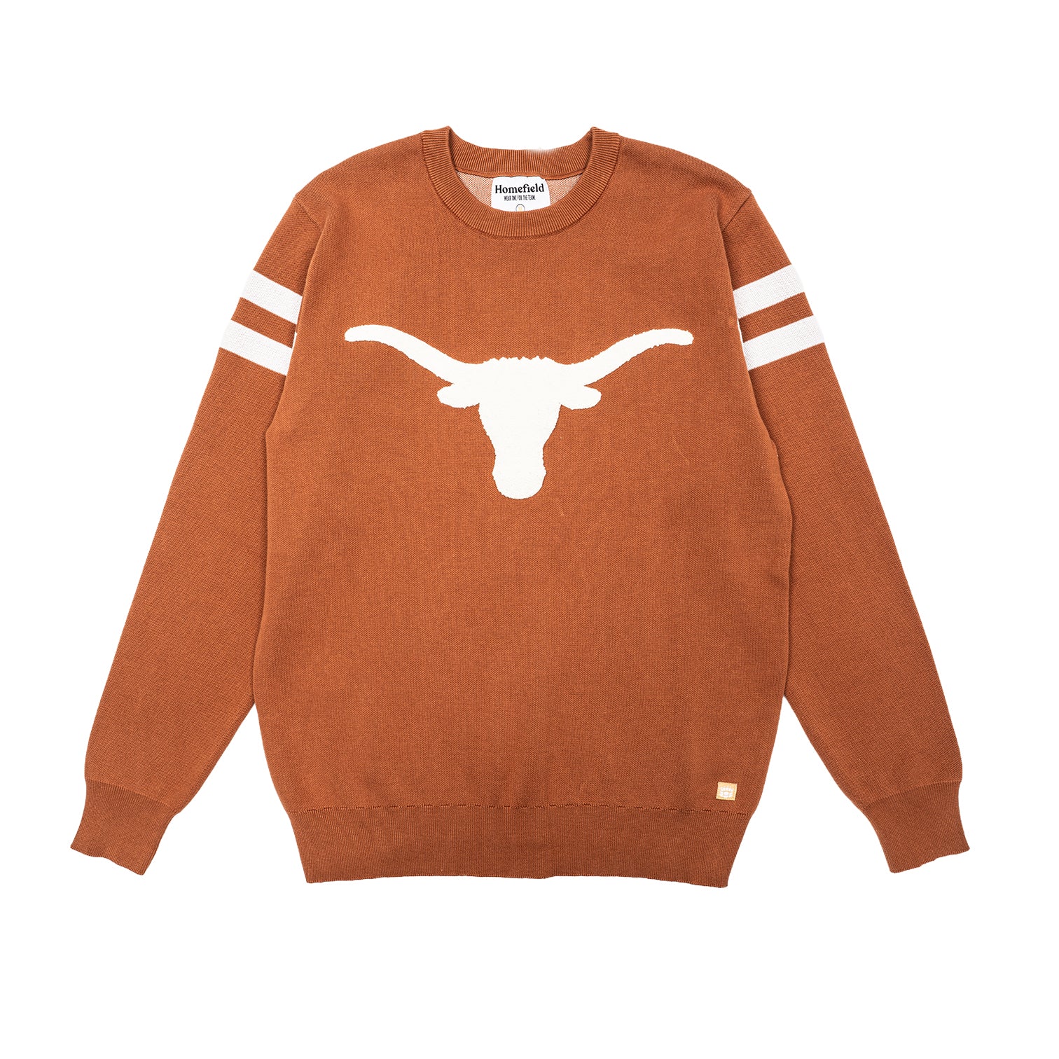Homefield Texas Longhorns Tri- Stripe Knit Crewneck Sweatshirt ...