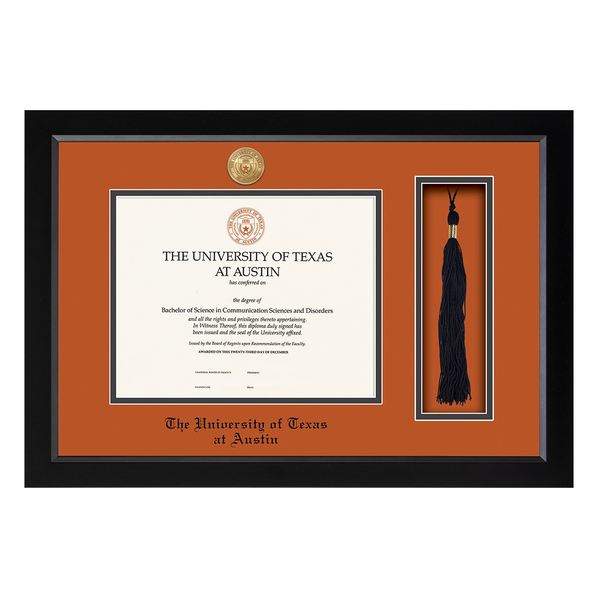 University of Texas Spirit Tassel Diploma Frame – University Co-op
