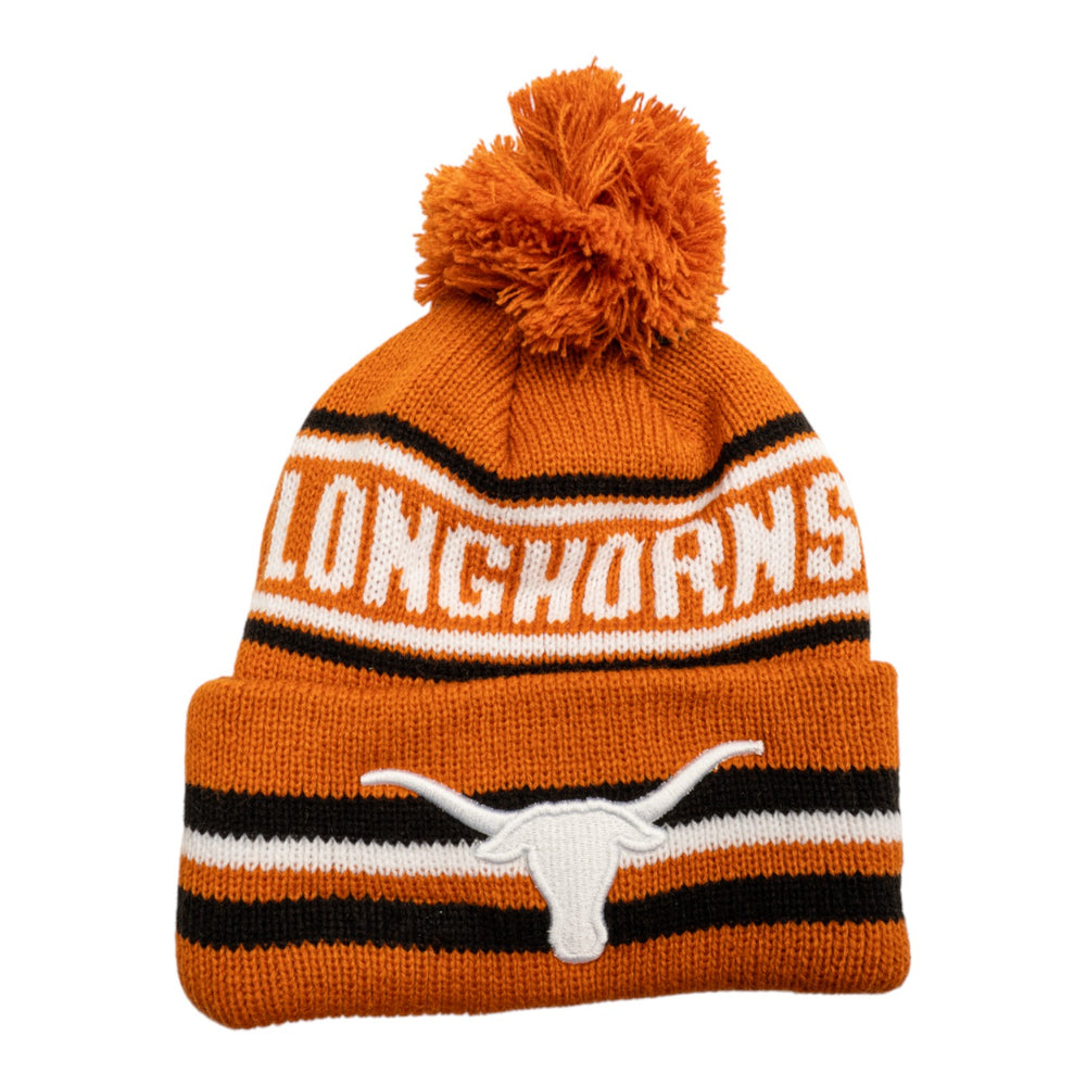 Youth Texas Longhorns Classic Cuff Pom Knit | University Co-op