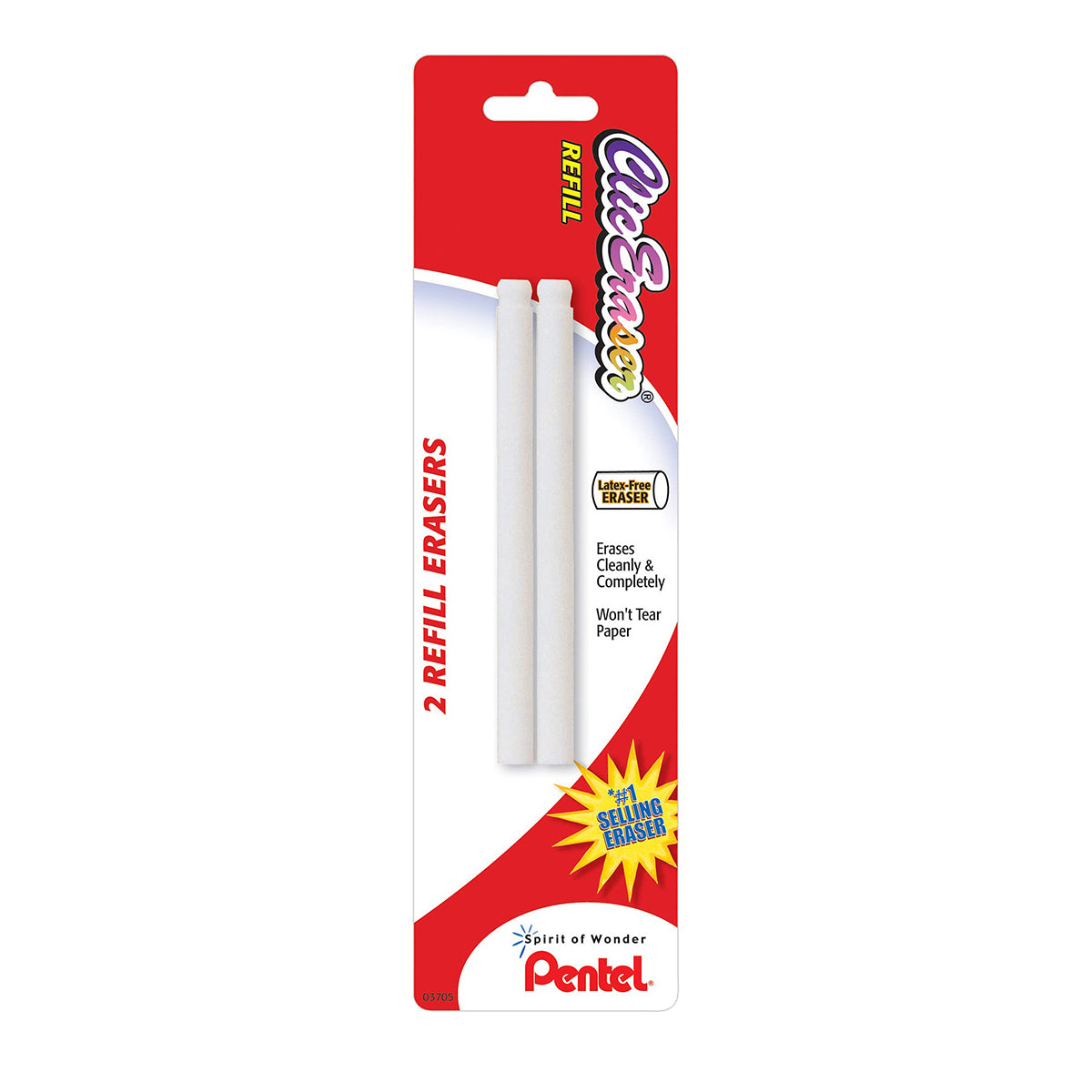 Pentel Click Eraser Refill - 2 Pack | University Co-op