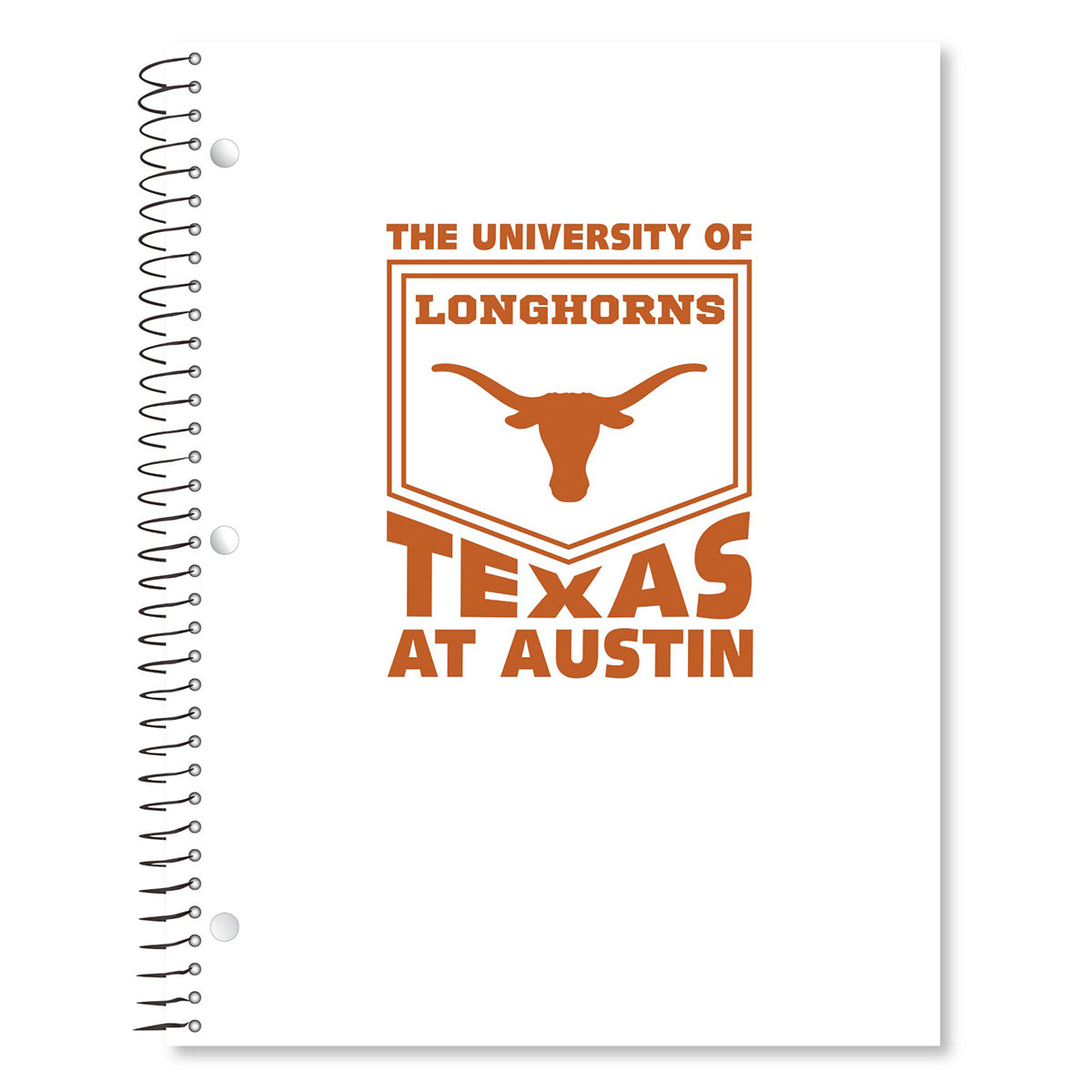 Texas Longhorns Bevo Tone on Tone 1 Subject Spiral Notebook ...