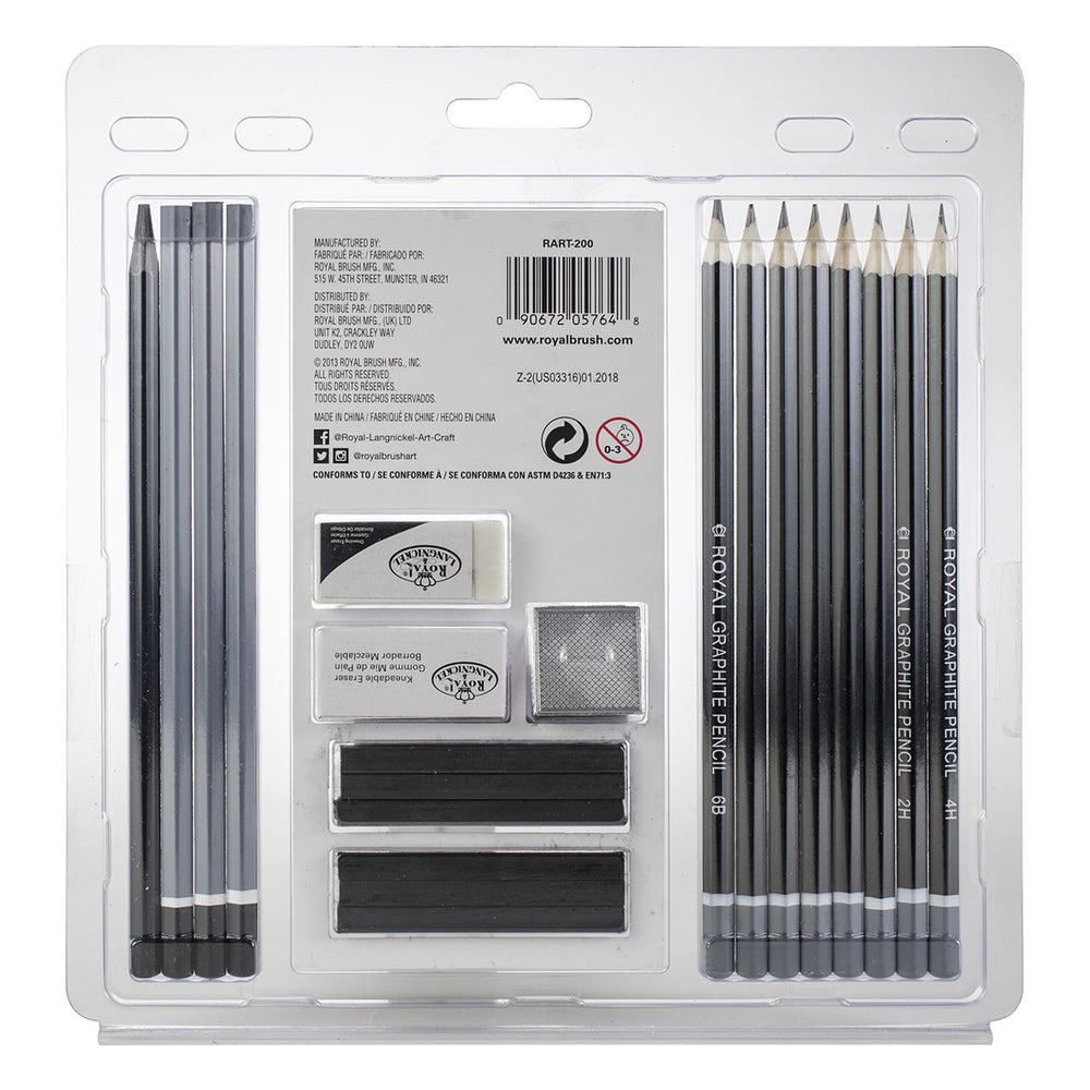 Royal Brush Sketching & Drawing Essentials Tin Set | University Co-op
